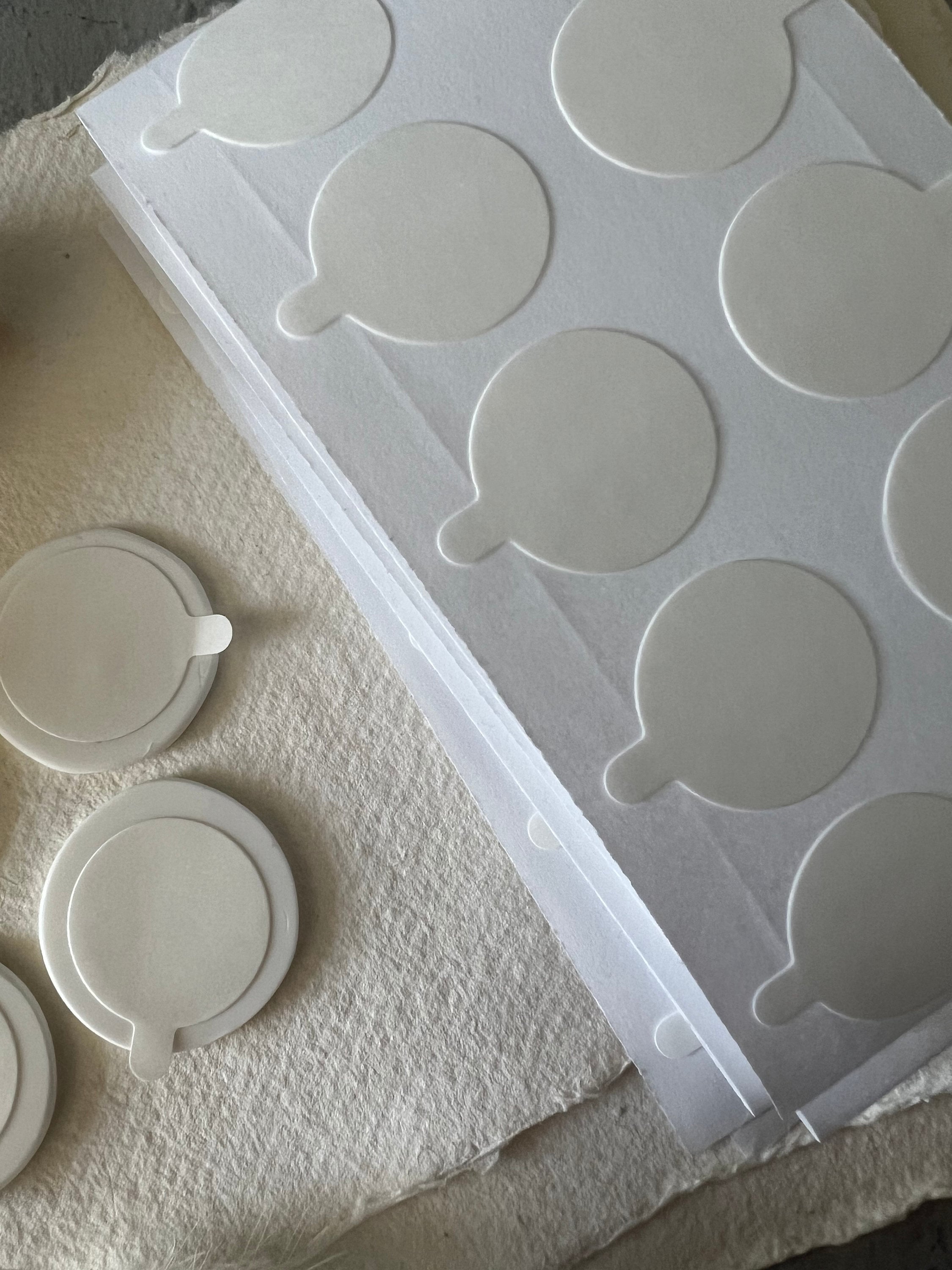 Self Adhesive Backing Stickers, 25mm Circle Wax Seal Backing Stickers ...