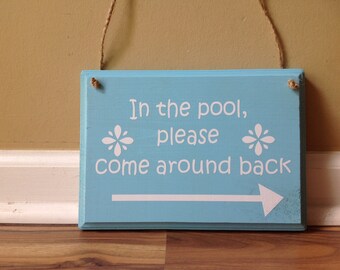 Swimming pool signs | Etsy