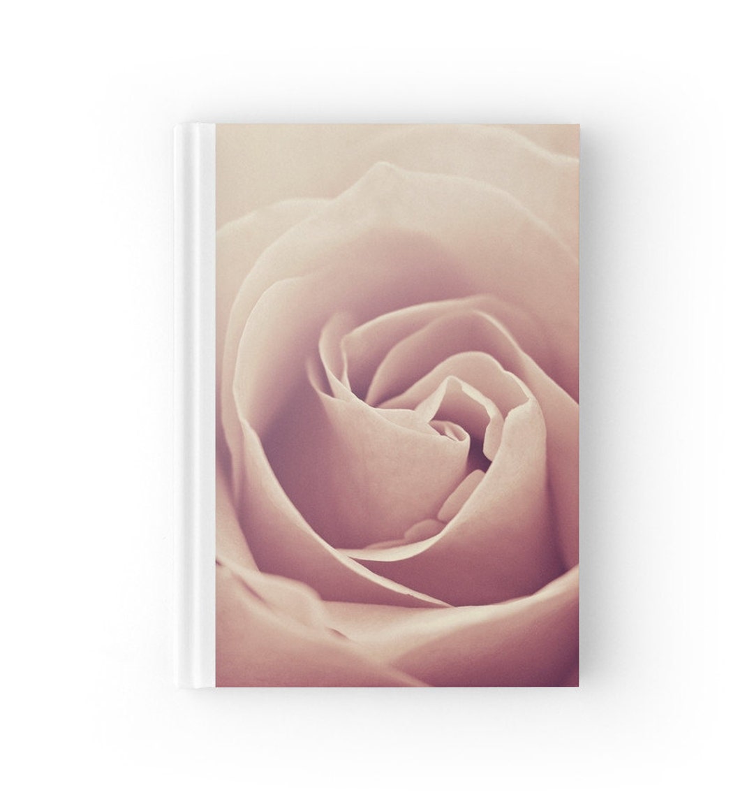 Pink Rose Flower Journal, Floral Blank Artist Sketchbook, Ruled Lined ...