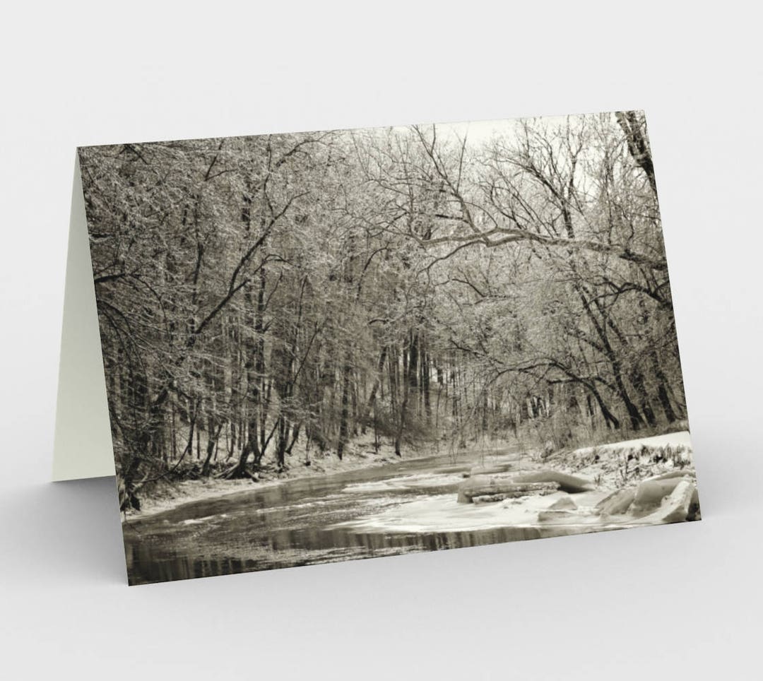 Winter Scene Cards, Blank Note Cards, Nature Note Cards, Greeting Cards ...
