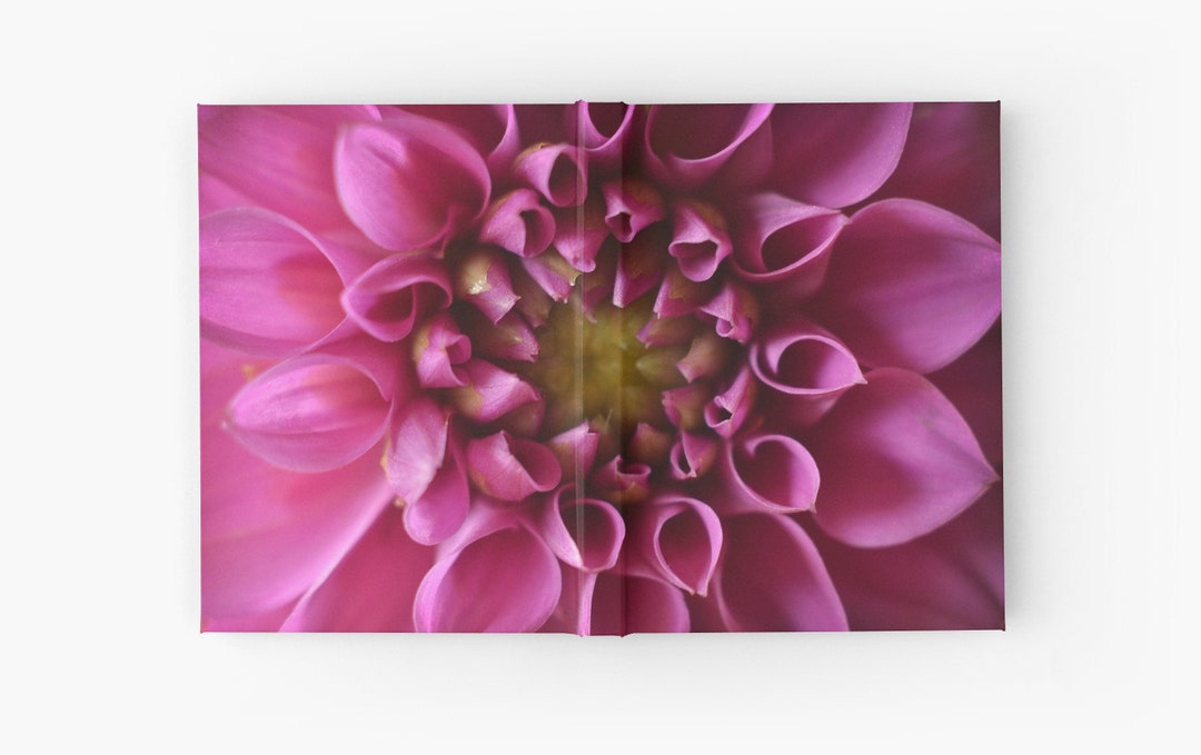 Pink Flower Journal Book, Magenta Floral Blank Sketchbook, Ruled Lined ...