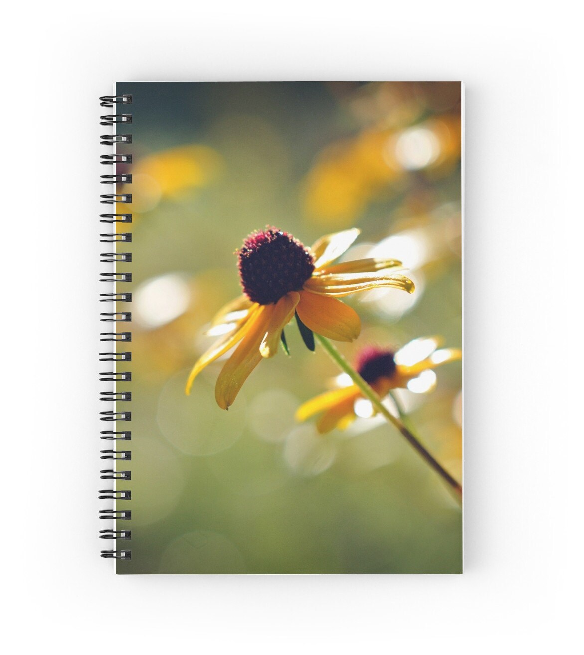 Yellow Flower Journal Book Black Eyed Susan Floral Blank - Etsy