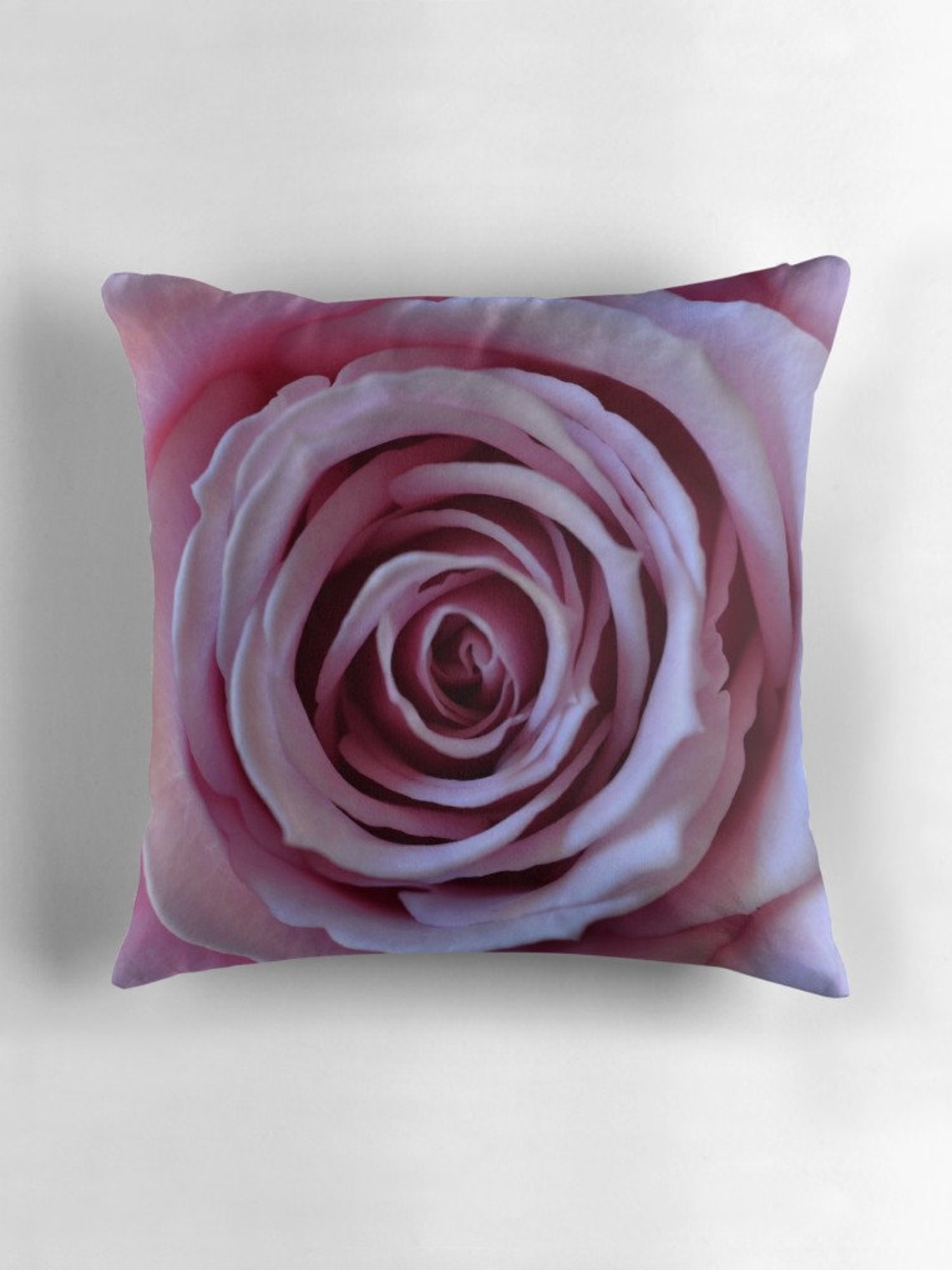 Pink Rose Flower Throw Pillow Nature Decorative Pillow for - Etsy
