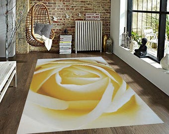 Flower Area Rug | Etsy