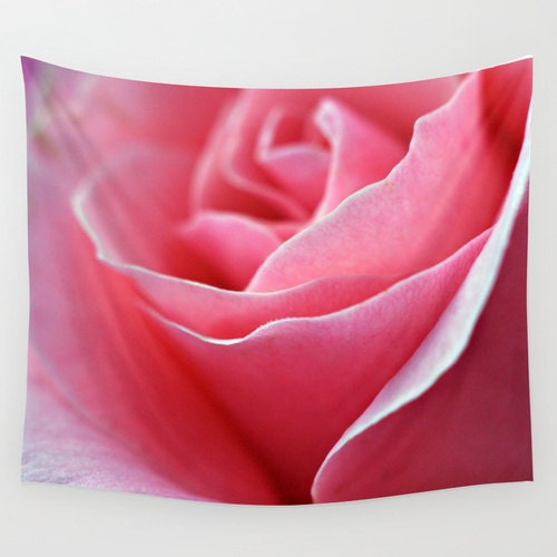 Pink Rose Flower Tapestry Wall Hanging Pink Floral Photo - Etsy