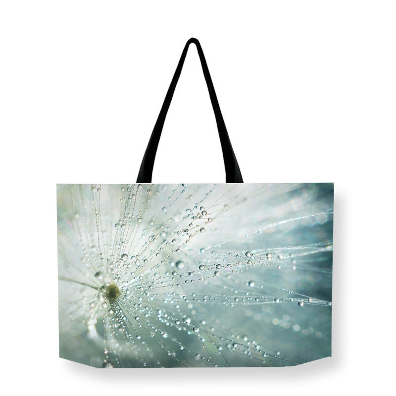 Wispy Blue Canvas Weekender Bag Beach BAG Shoulder Bag - Etsy