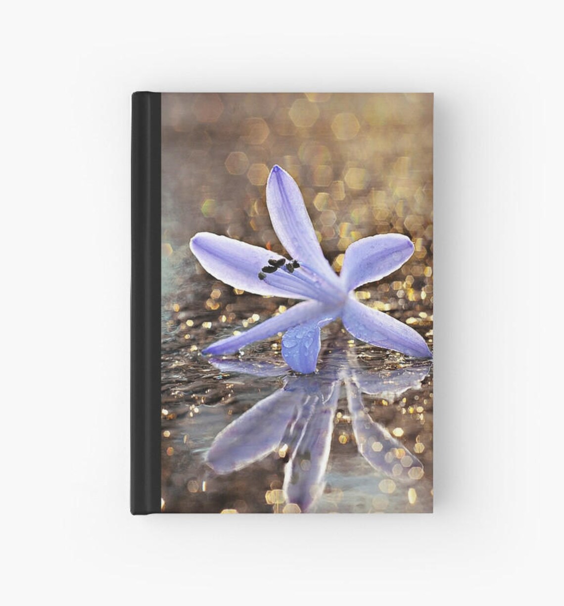 Blue Flower Journal Book Floral Blank Sketchbook Ruled Lined | Etsy