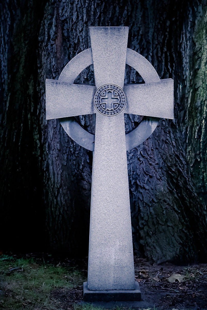 Cross Tombstone Template
