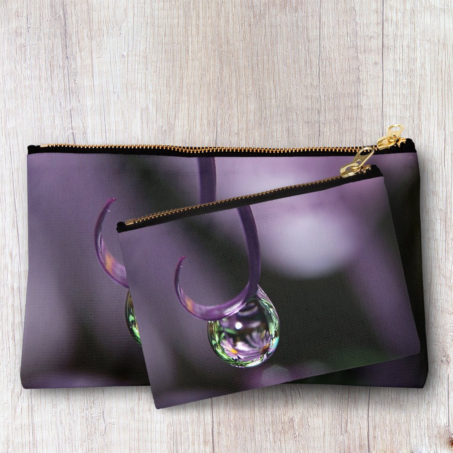Purple Zipper Pouch Purple Make up Case Evening Bag - Etsy