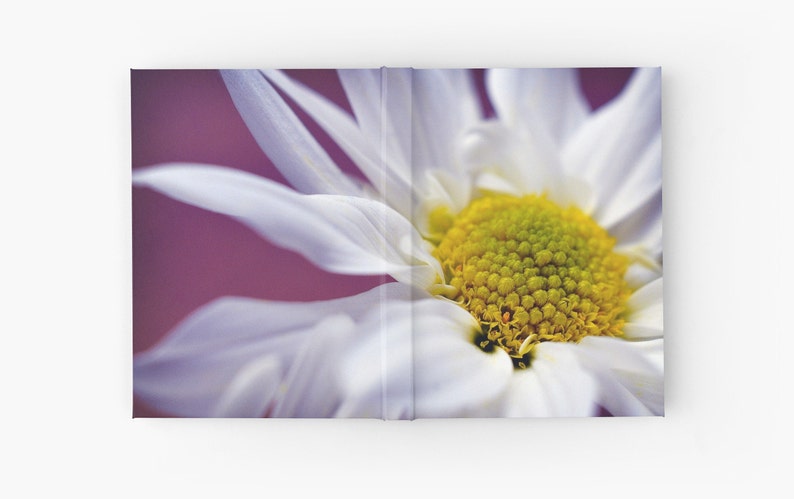 White Daisy Flower Journal Book Floral Blank Sketchbook - Etsy