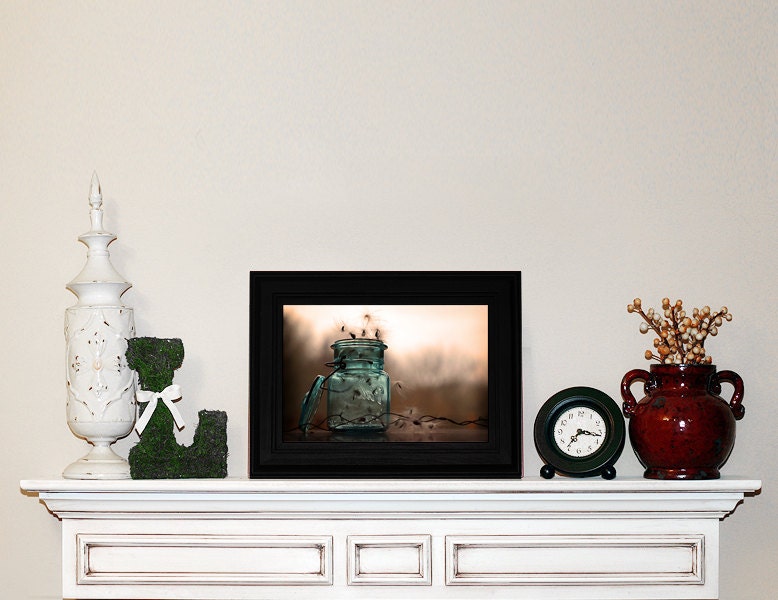 Conceptual Photograph, Sepia & Blue Photo Print, Milkweed Seed ...