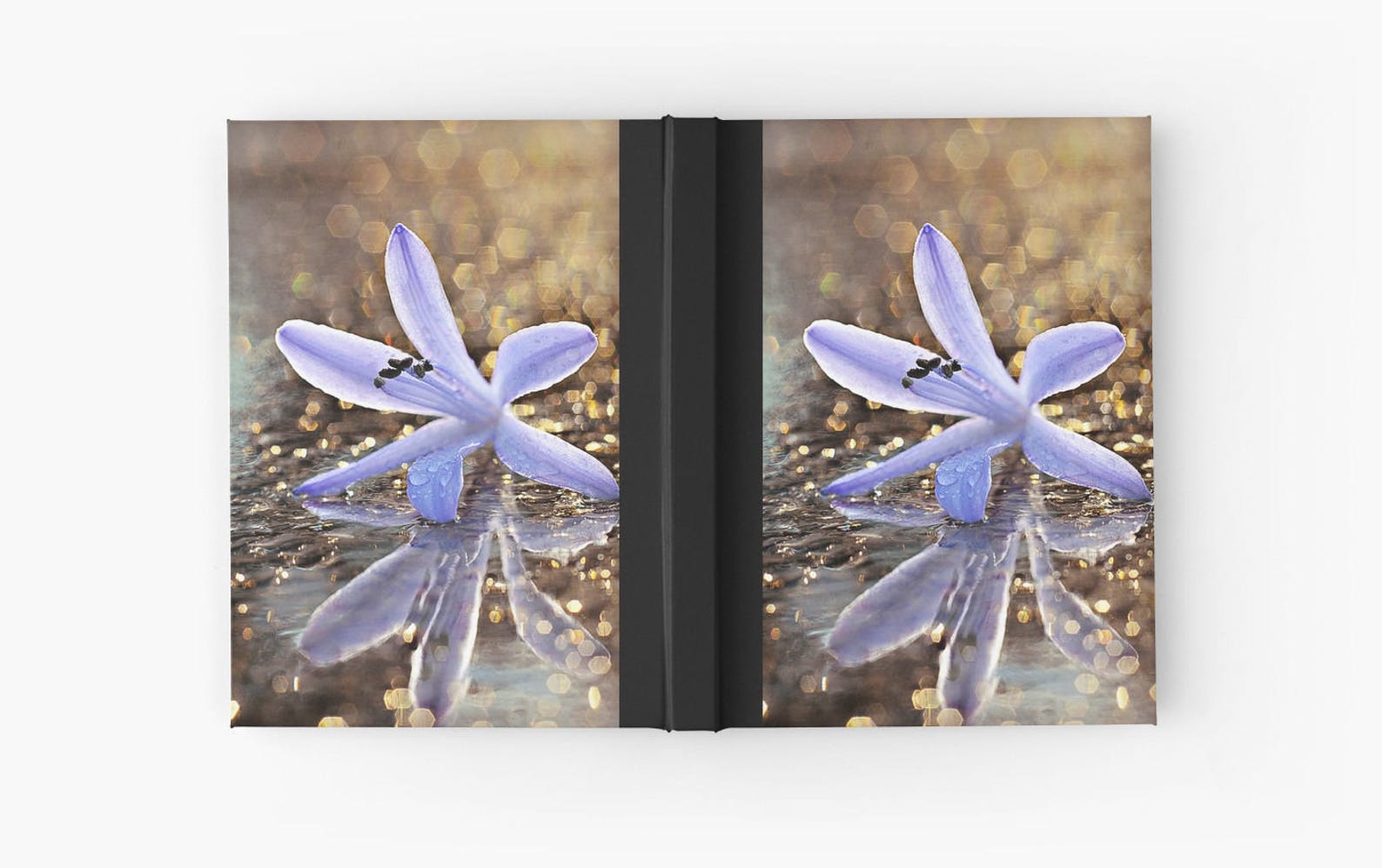 Blue Flower Journal Book Floral Blank Sketchbook Ruled Lined - Etsy