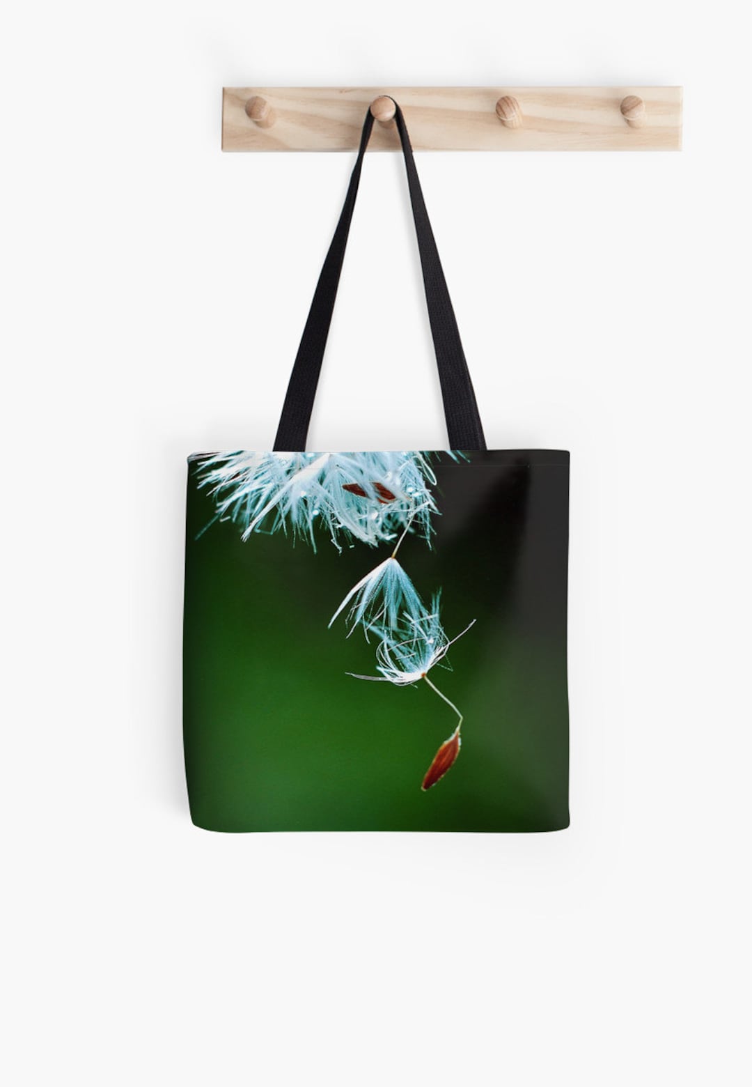 Dandelion Flower Canvas Tote Bag, Nature TOTE BAG, Reusable Market Bag ...
