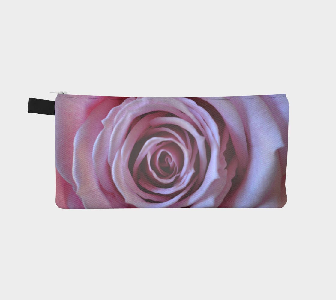 Rose Flower Pencil Case Pencil Pouch Make up Bag Small - Etsy