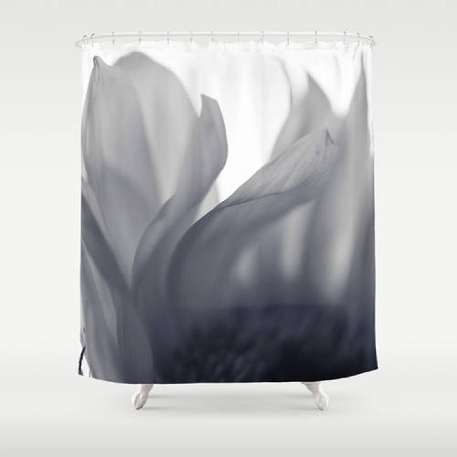 Flower Shower Curtain, Ethereal Shower Decor, Nature Bathroom Decor ...