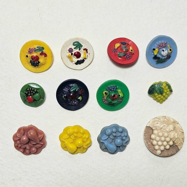 Fruit Buttons - Etsy