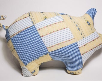 Patchwork Pig - Etsy