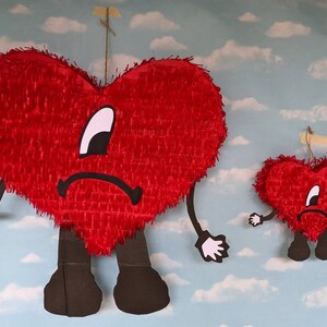 18 INCH Bad Bunny Emo Heart Piñata - Etsy