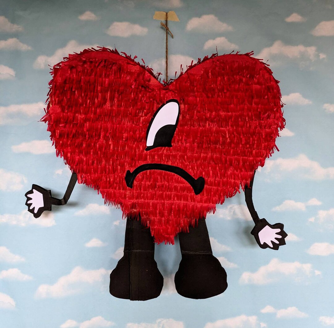 18 INCH Bad Bunny Emo Heart Piñata - Etsy