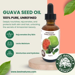 Organic Guava Seed Oil: Cold-pressed Skin & Hair Moisturizer - Etsy