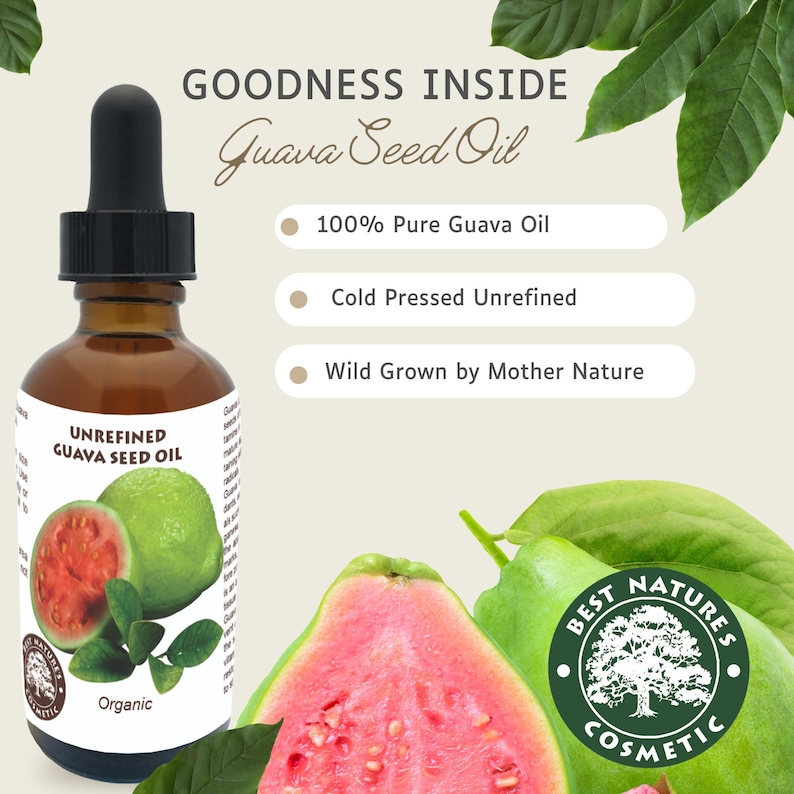 Organic Guava Seed Oil: Cold-pressed Skin & Hair Moisturizer - Etsy