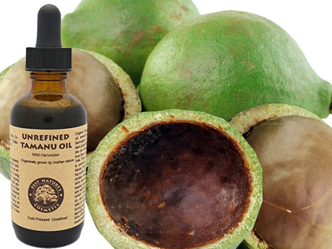 TAMANU OIL Virgin Organic Unrefined All Natural Cold Pressed. Reduce the Appearance of Scars and ...