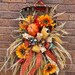 Fall Wreath Wreath Door Decor Tobacco Basket Wreath Premium Wreath - Etsy