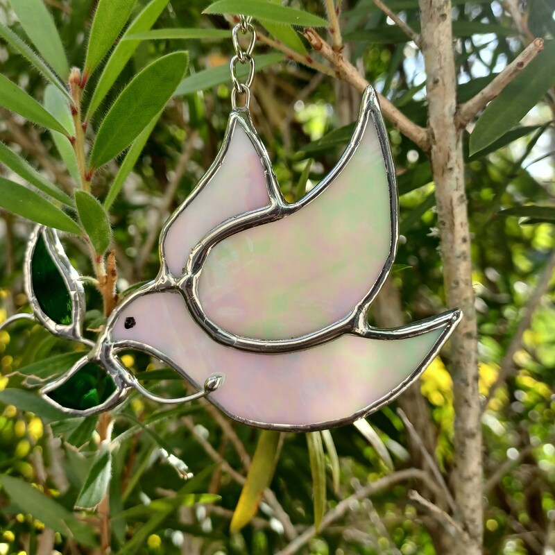 Stained Glass Dove - Etsy