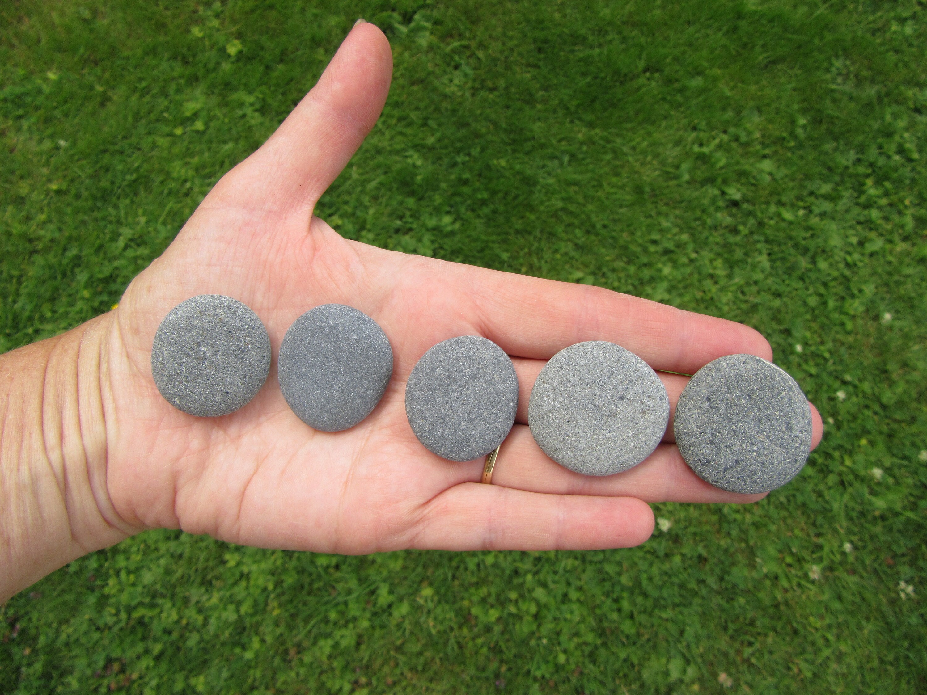 Flat Beach Rocks 25 Rocks. 3/4 Inch to 1 1/4 Inch Round and - Etsy