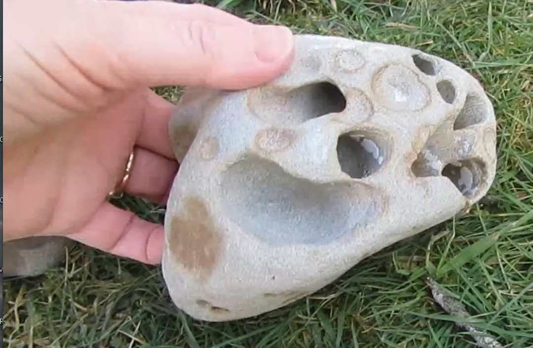 Holey Rock, 4 to 6 Inches 2 Pieces, Beach Rocks With Holes, Holy Rocks ...