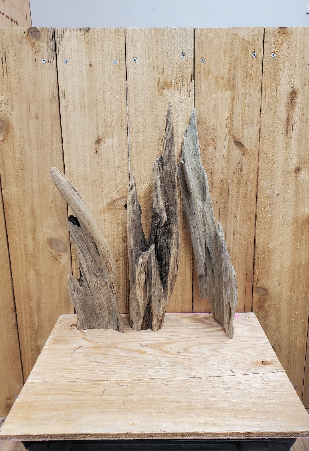 3 Beautiful Driftwood Pieces 19, 19, 14 Inch Pieces Truly Unique - Etsy