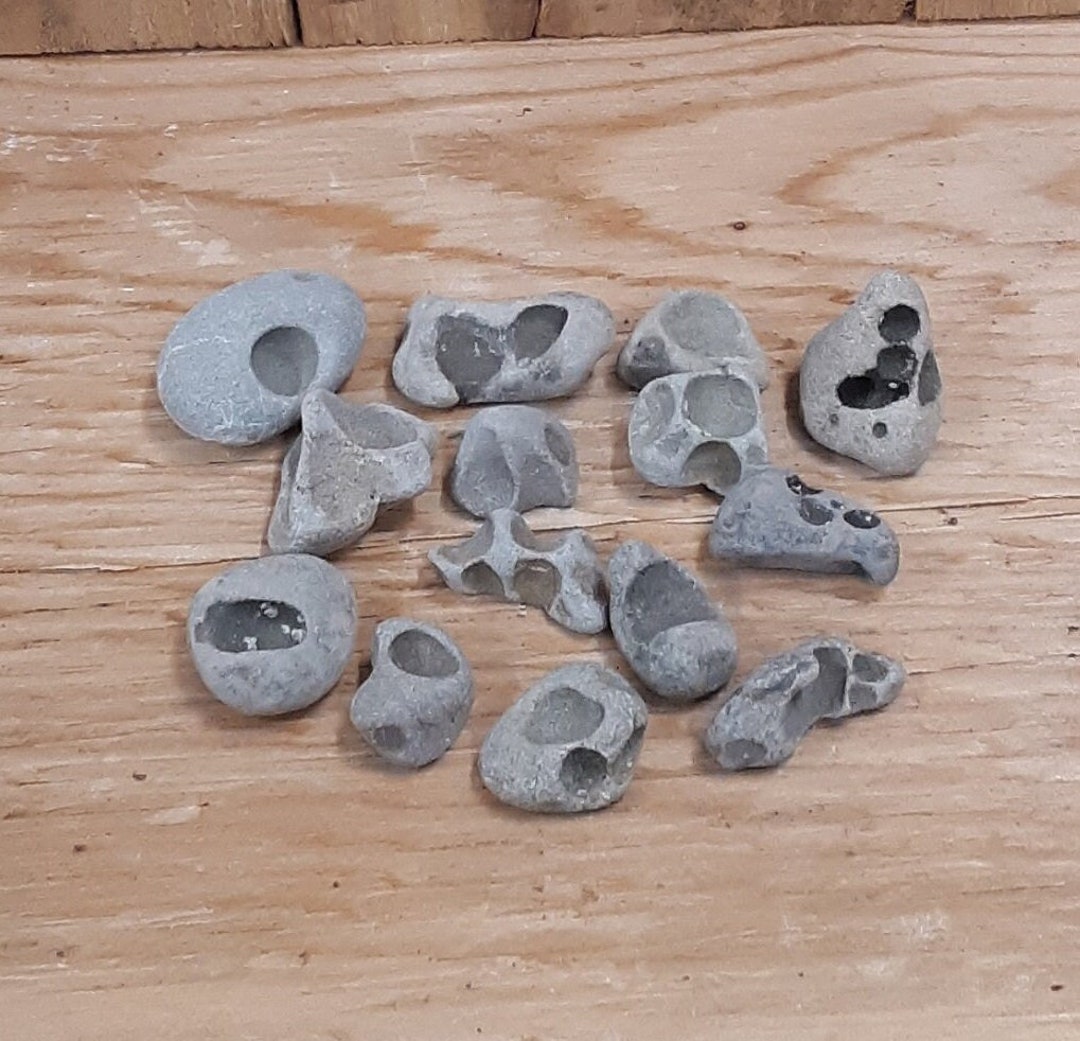 Holey Rocks, Hag Stones 10 Rocks Without a Thru Hole. for Use as ...