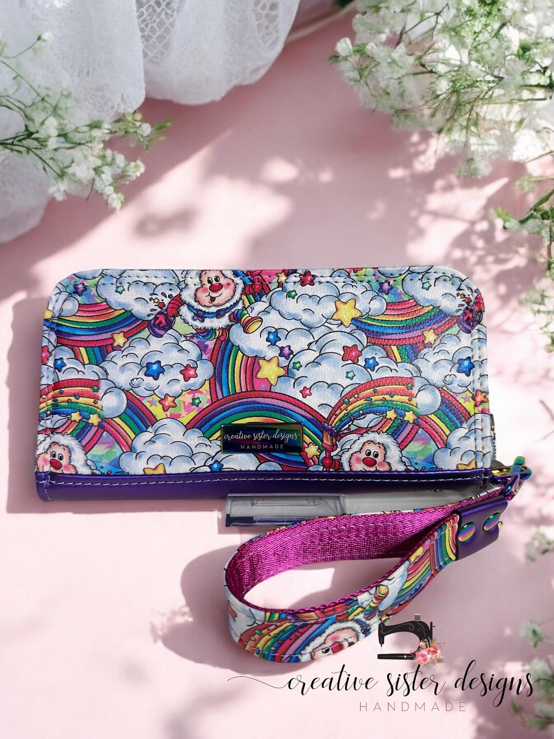 Nostalgia 80s 90s Rainbow Friends Classic Zip Around Wallet | Wristlet ...