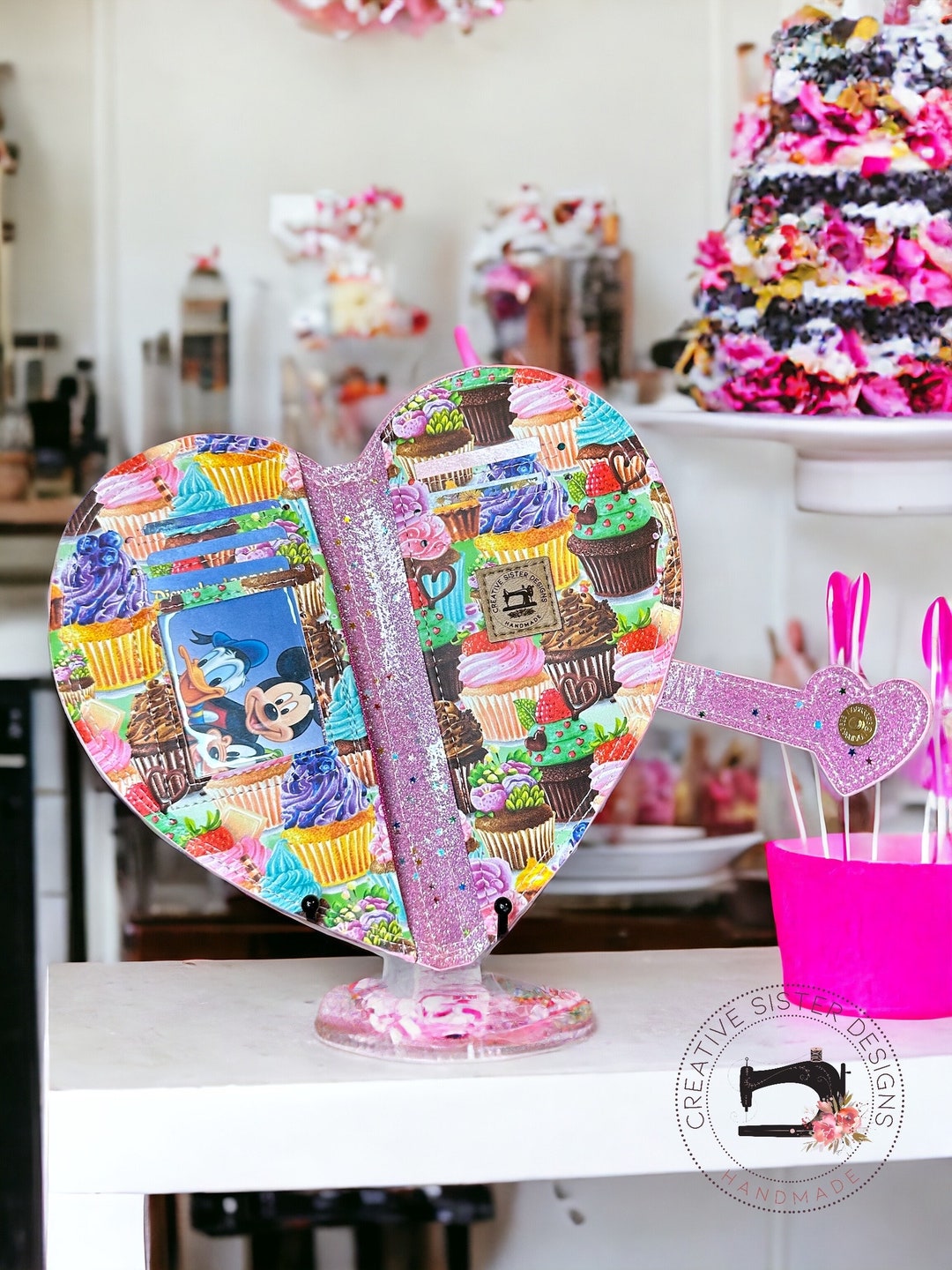 FLAWED Cupcake Lil Heartbreaker Wallet | Heart Shaped Wallet | Snap ...