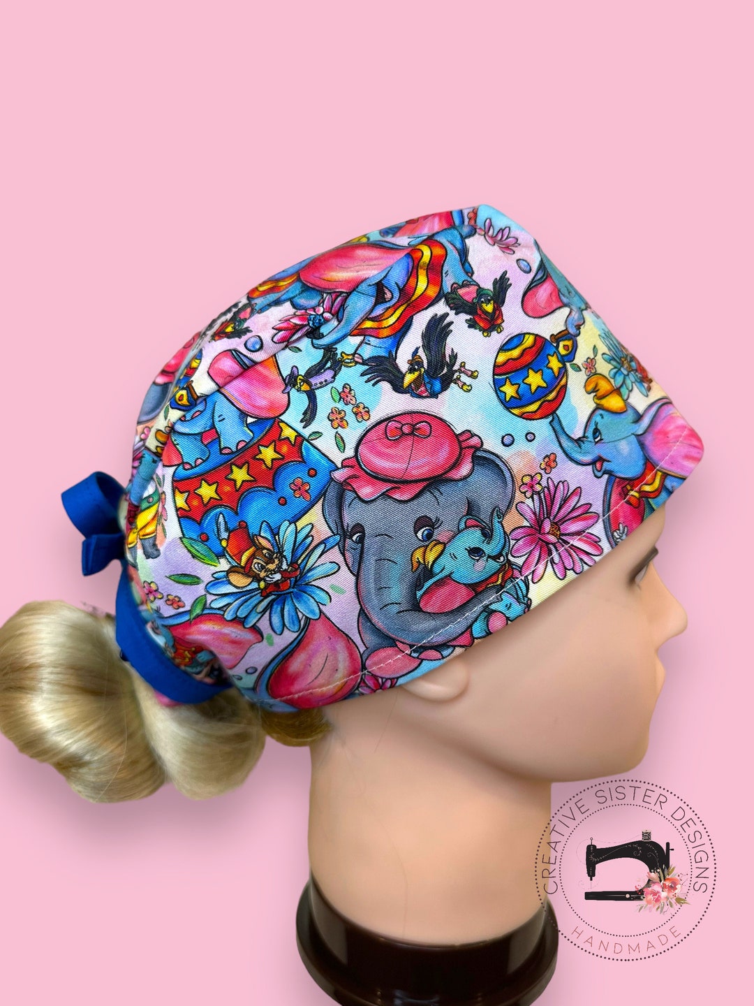 FLYING ELEPHANT Traditional Scrub Cap | Medical Cap | Nurses Cap | Kids ...