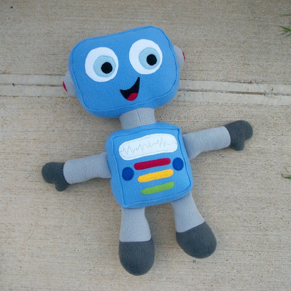 Huggable Robot Pattern - PDF Instant Download - Etsy