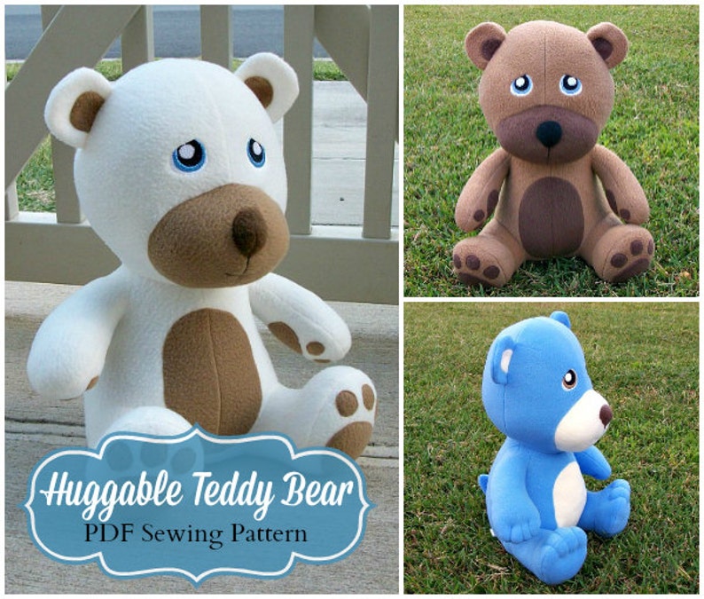 Huggable Teddy Bear Pattern PDF Instant Download | Etsy