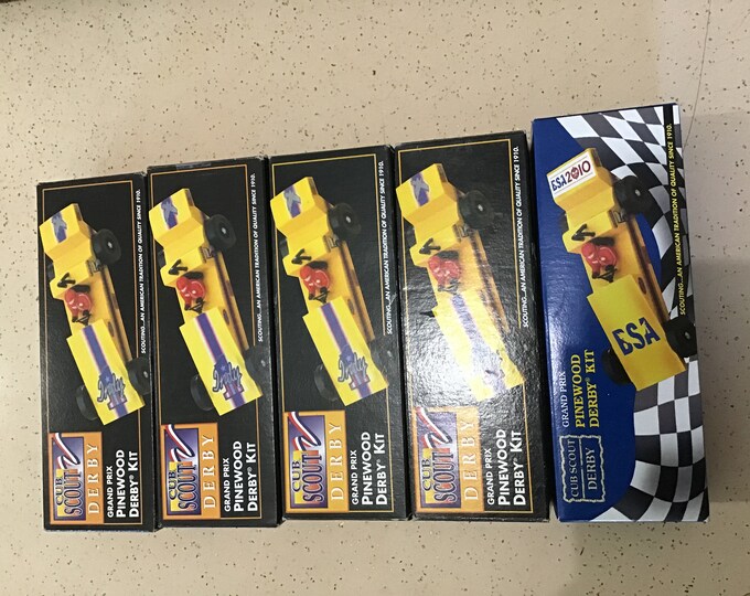 Cub Scout Grand Prix Pinewood Derby Kits 5 Derby Pinewood Kits 17006 ...