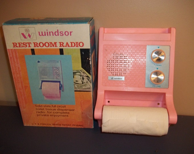 VINTAGE Windsor Rest Room Radio Toilet Paper Dispenser - Etsy