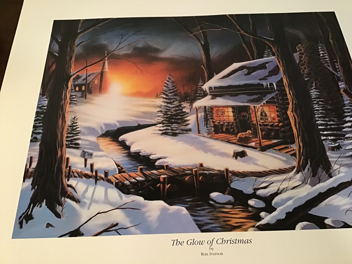 The Glow of Christmas by Ron Iverson 1995 Print Ron Iverson - Etsy ...