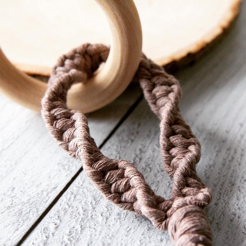 Baby Gift Boho Baby Toys Macrame Teething Ring Unique Baby - Etsy