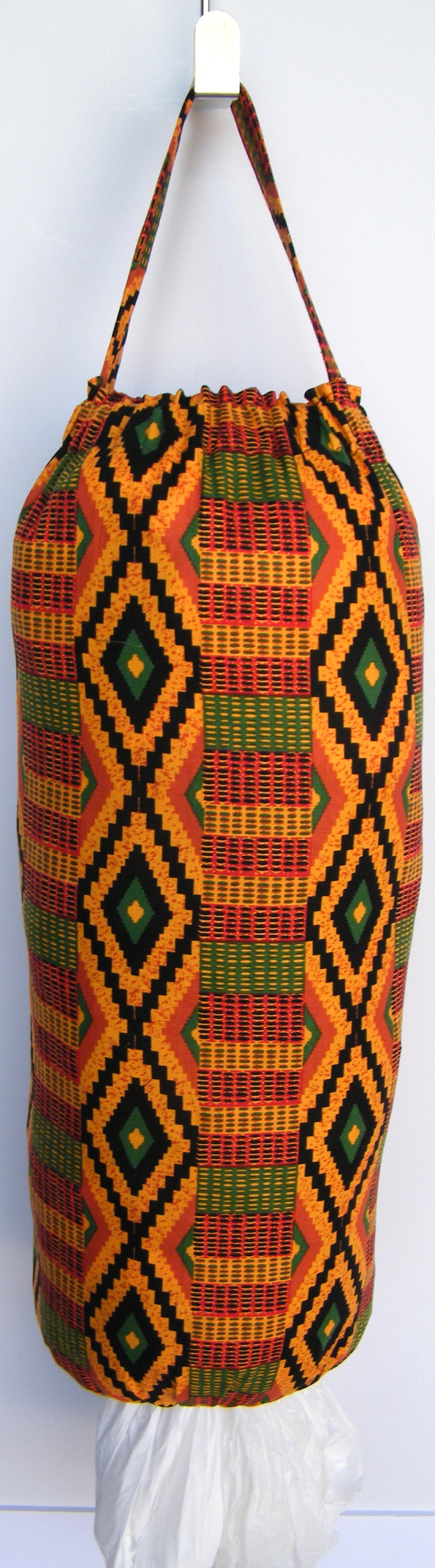 Kente African Print Grocery Bag Holder, Plastic Bag Holder, Grocery Bag ...