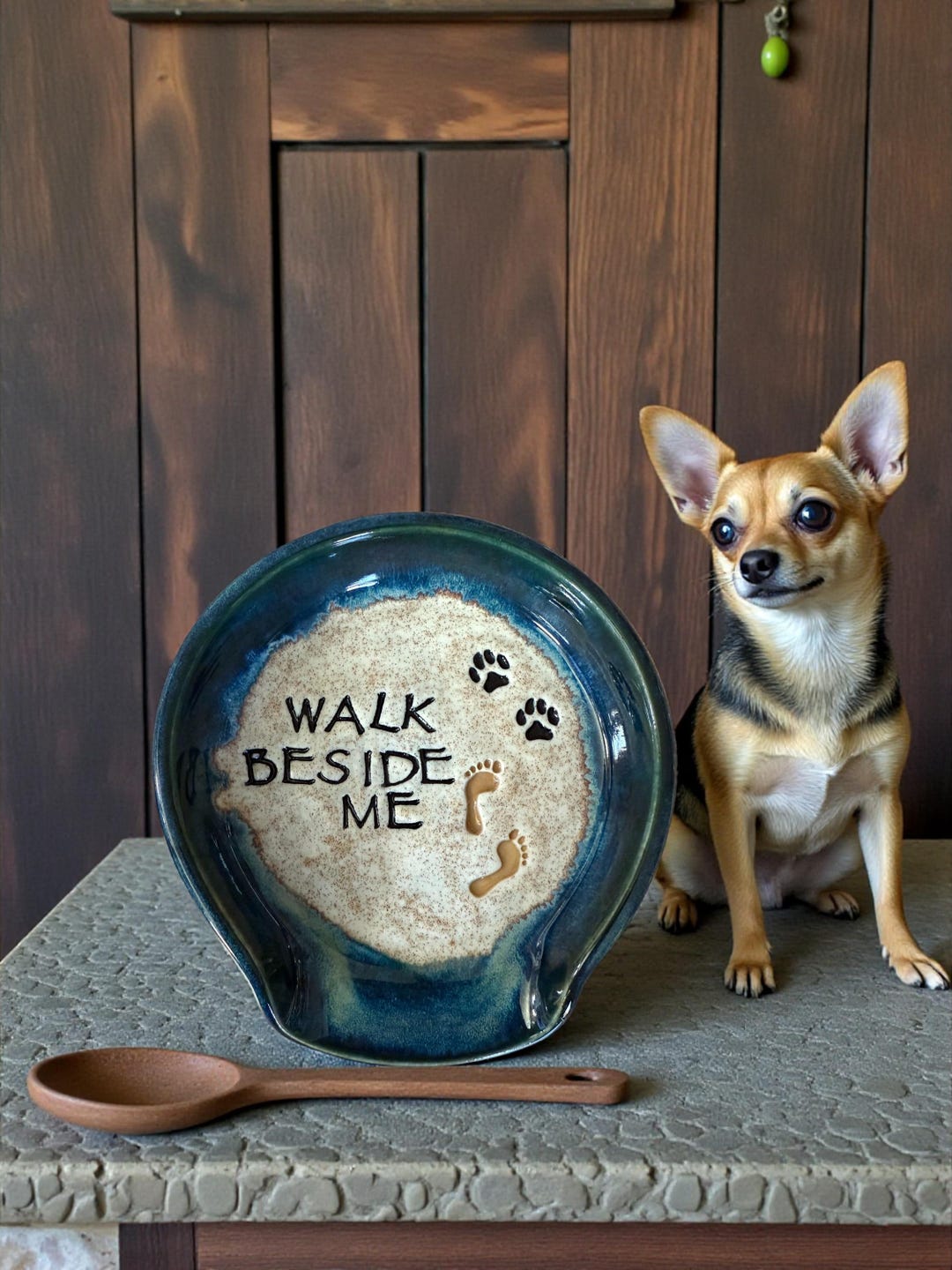 Handmade Ceramic Paw Prints and Foots Prints on the Beach Spoon Rest - Etsy