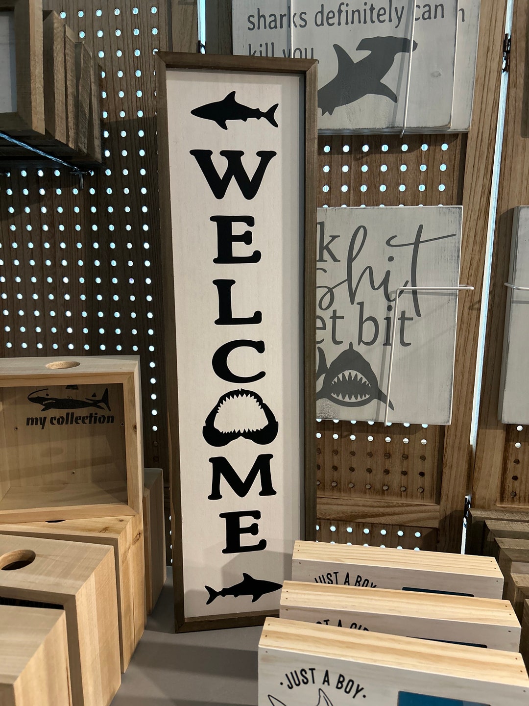 Shark Welcome Sign - Etsy
