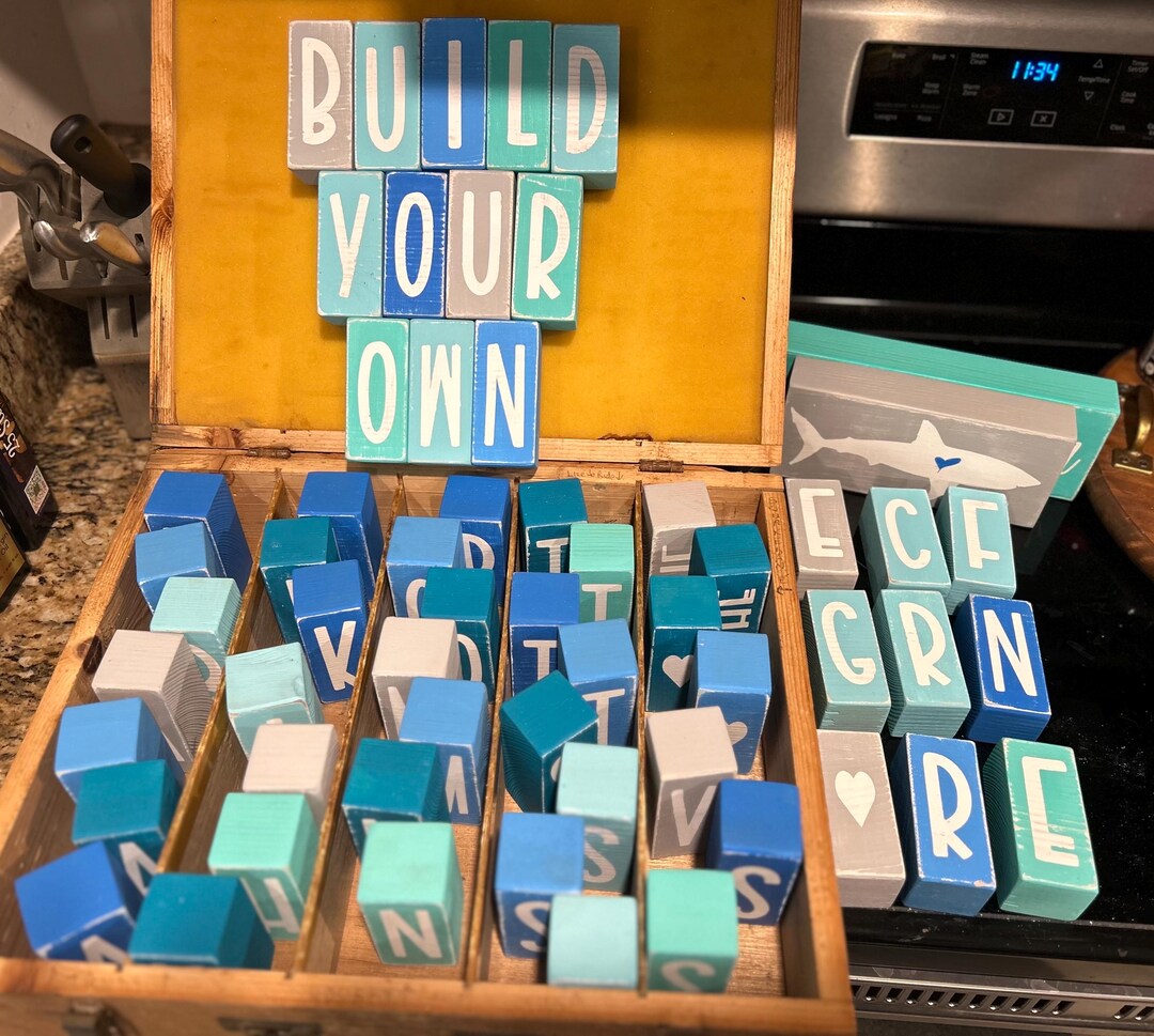Letter Blocks - Build Your Own Sign - Etsy