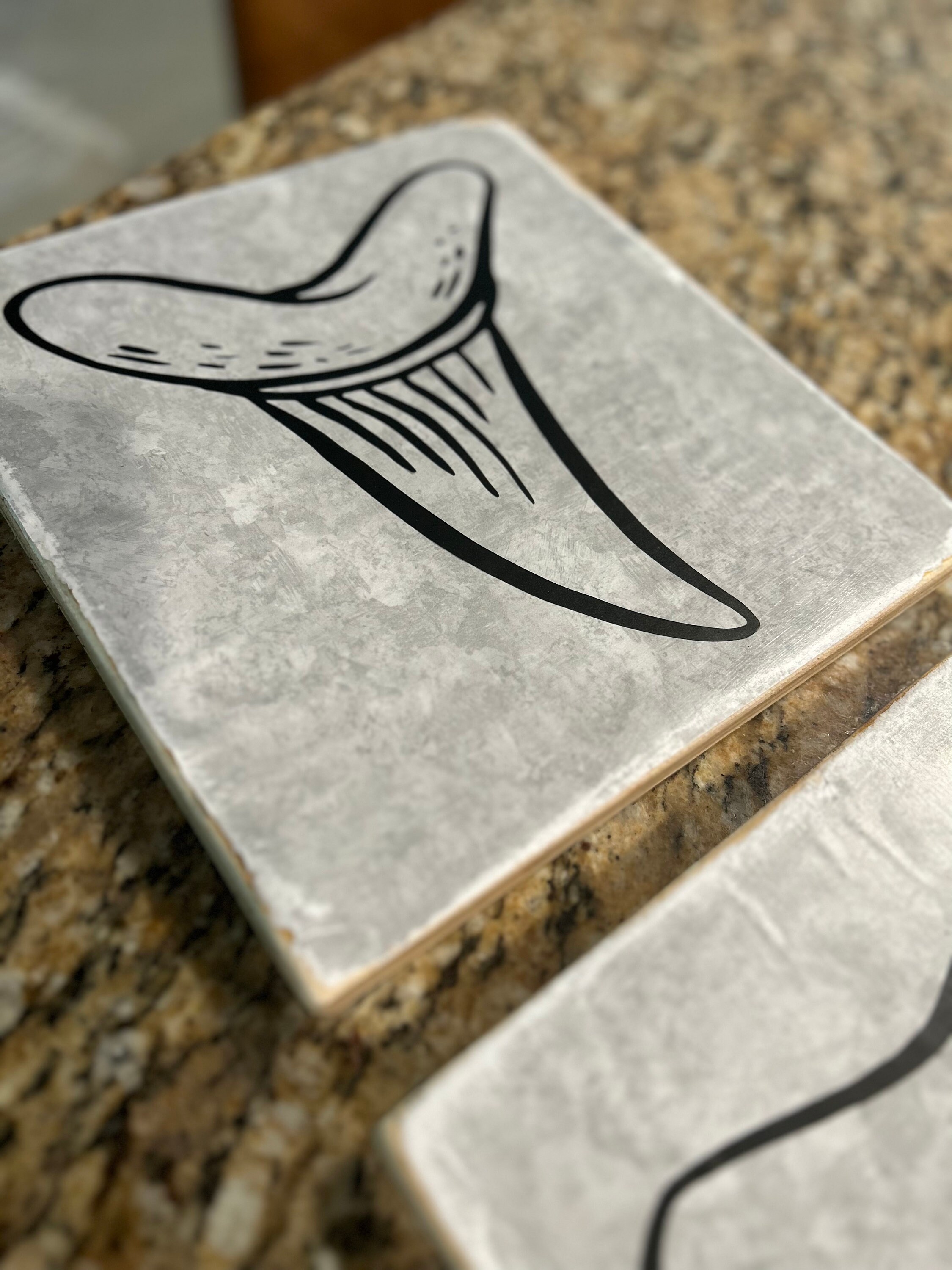 Shark Tooth Wall Hangings Set of 3 - Etsy