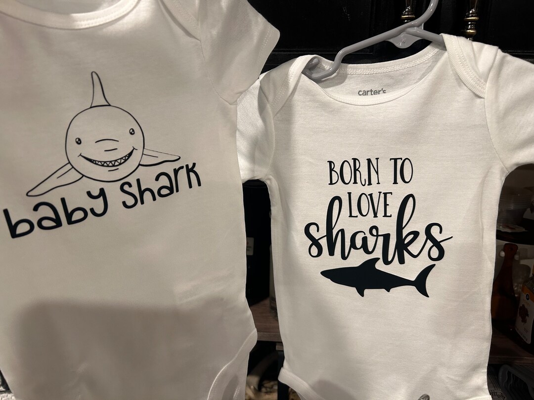 Shark Cotton Onesie: Shark Design Options - Etsy