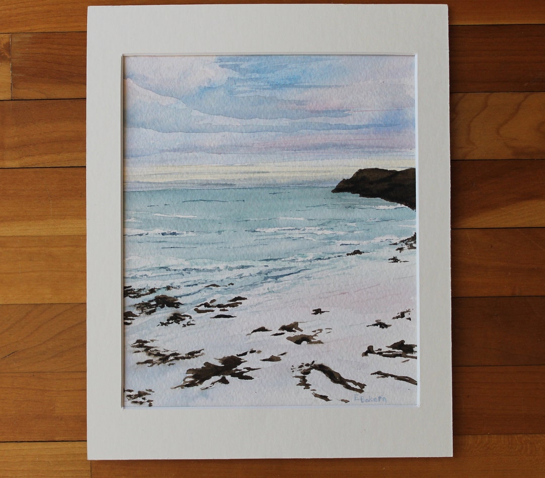 Subtle Sunset. an Original Watercolor Painting, Not a Print. Comes With ...