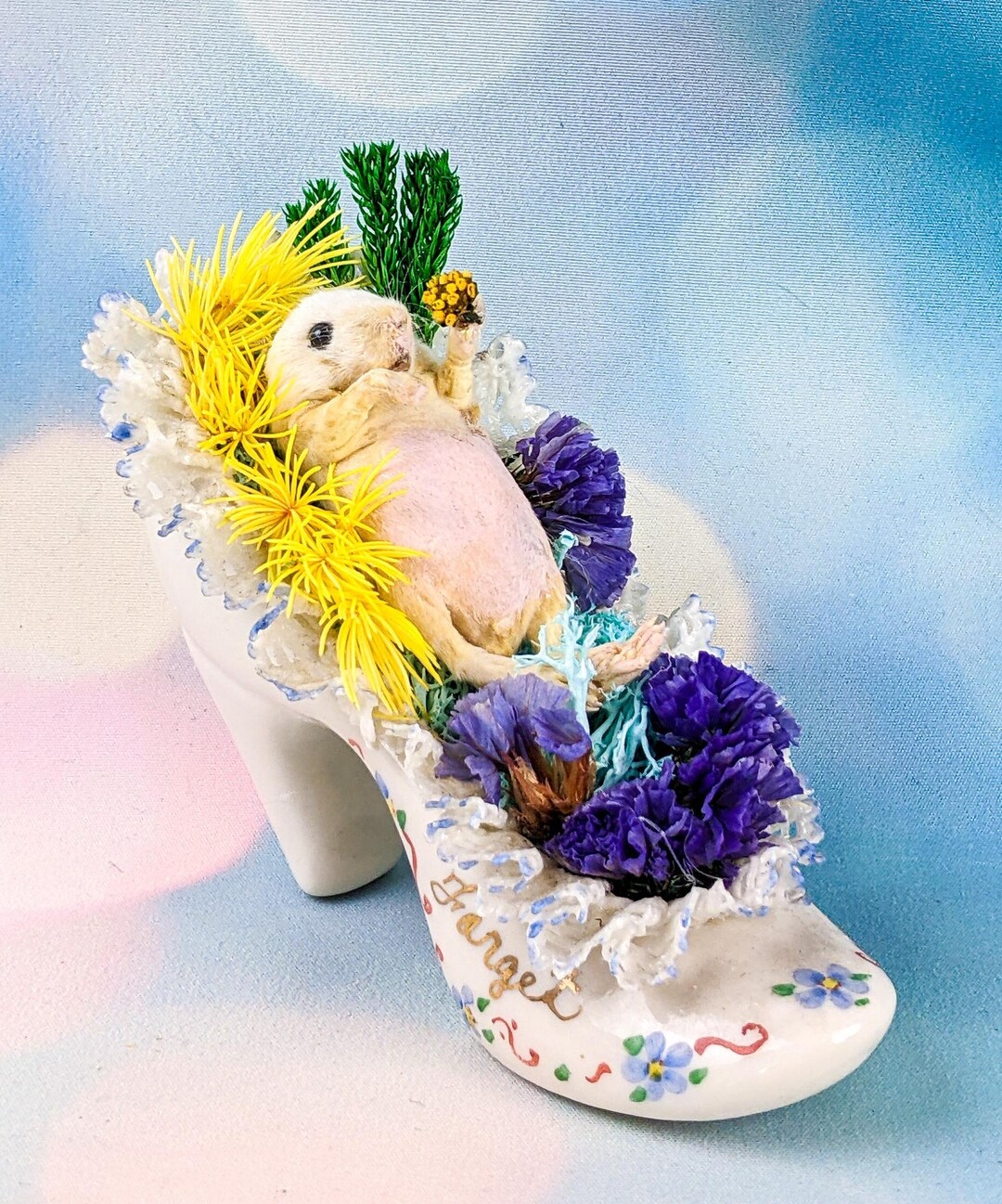 Mouse Shoe Display Baby Taxidermy Collectible Antique Shoe Unique Gift ...