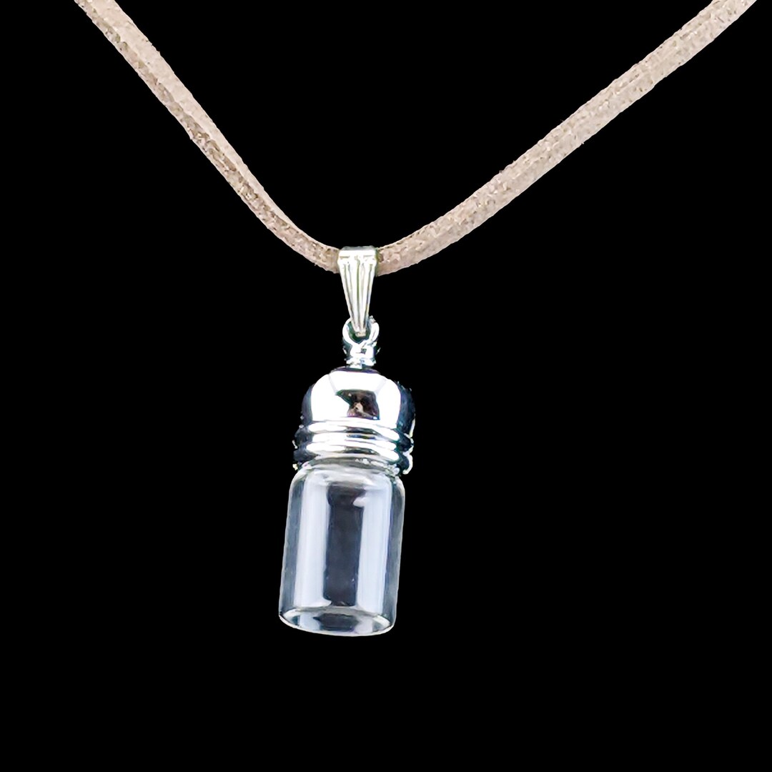 DIY Blood Vial Pendant Necklace, Empty Bottle Tube Memorial Cremation ...